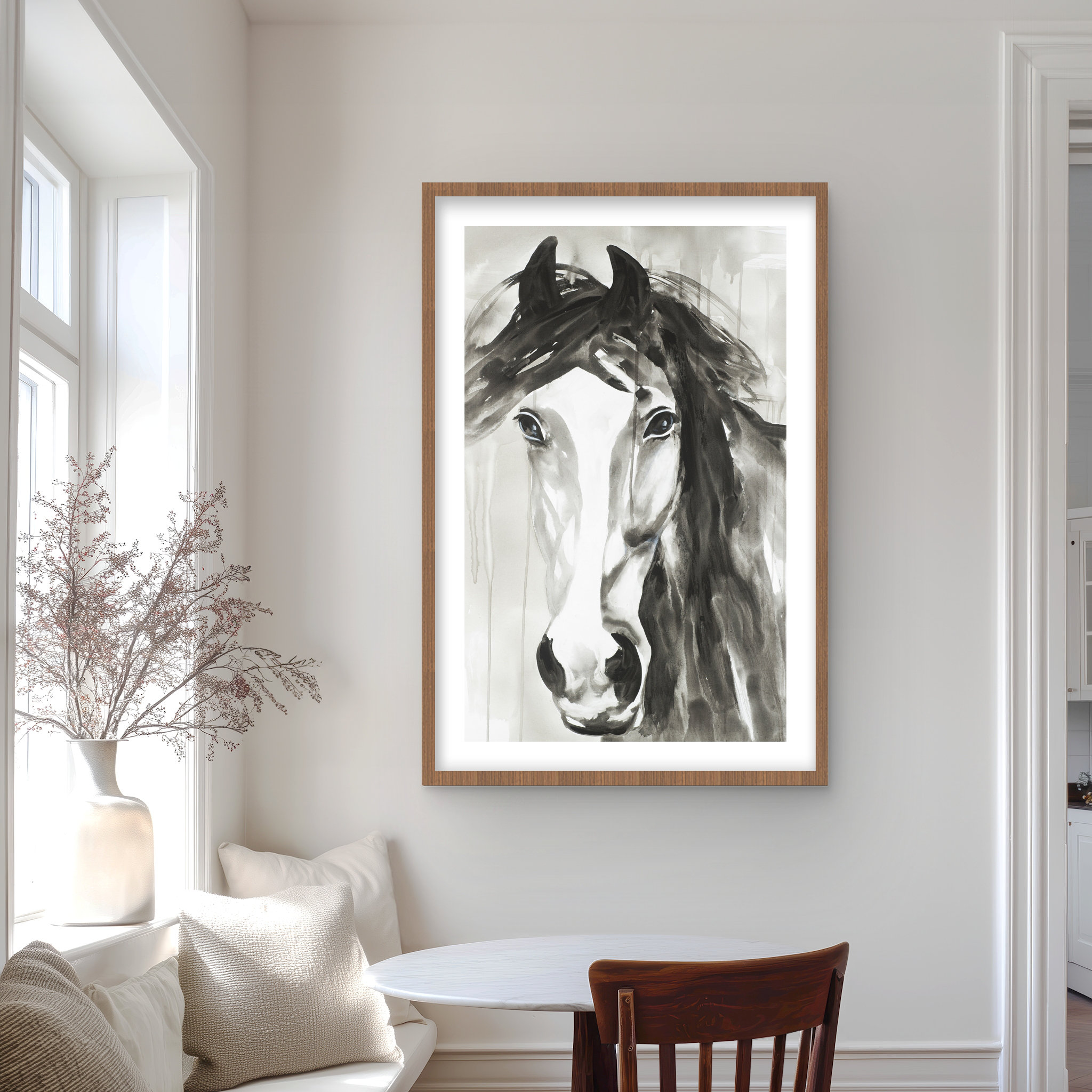 Lark Manor™ Beautiful Wild Horse - Farm Animals Bedroom Print Decor ...