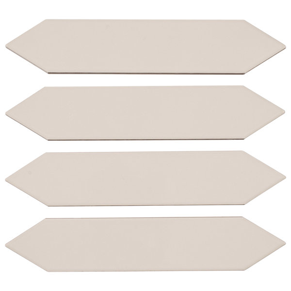Andova Concerto-Bowtie 2-in. x 8-in. Picket Glossy Ceramic Wall Tile ...