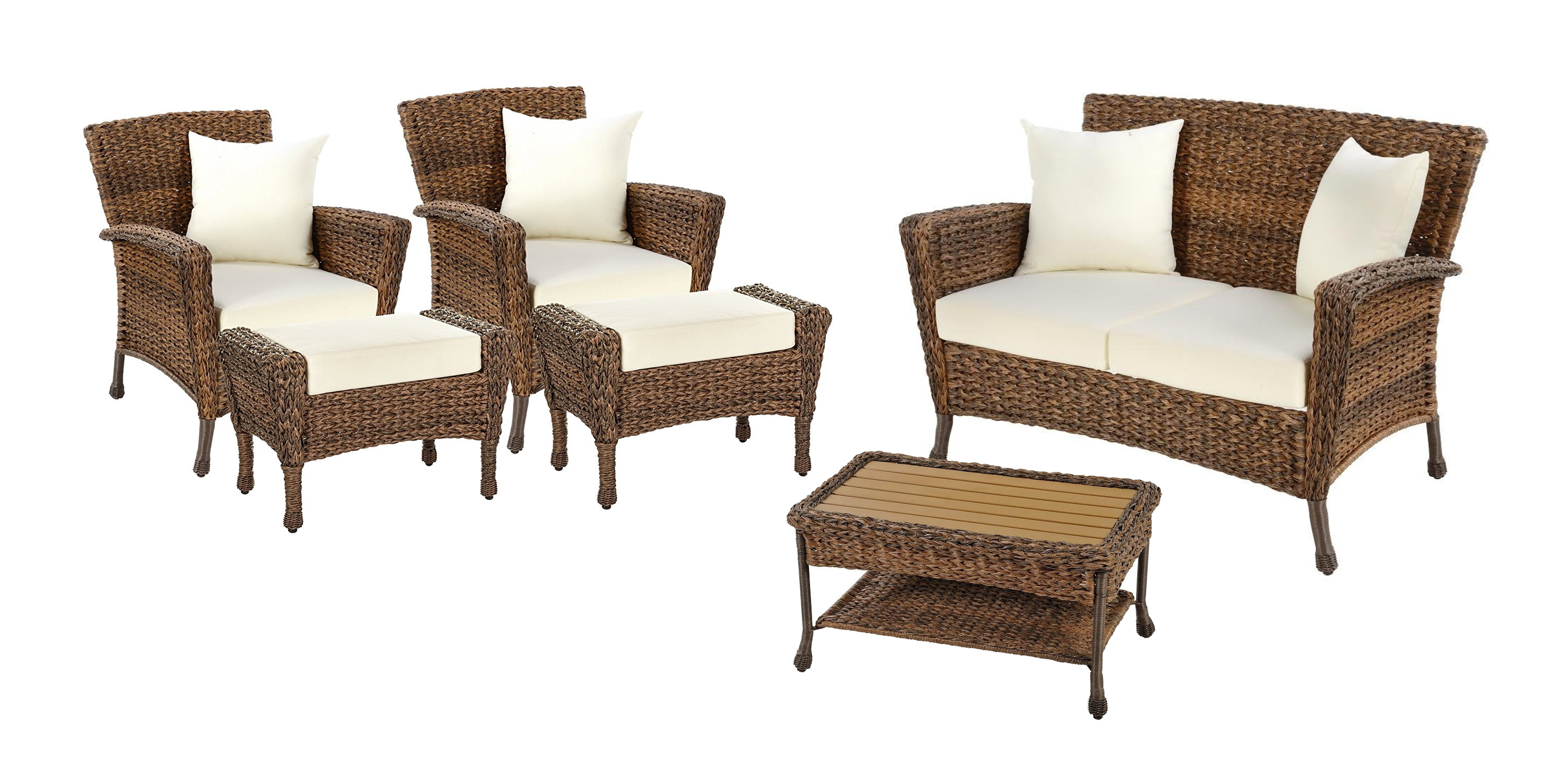 Bayou Breeze Larkin 6 Piece Sofa Seating Group with Cushions - Wayfair ...