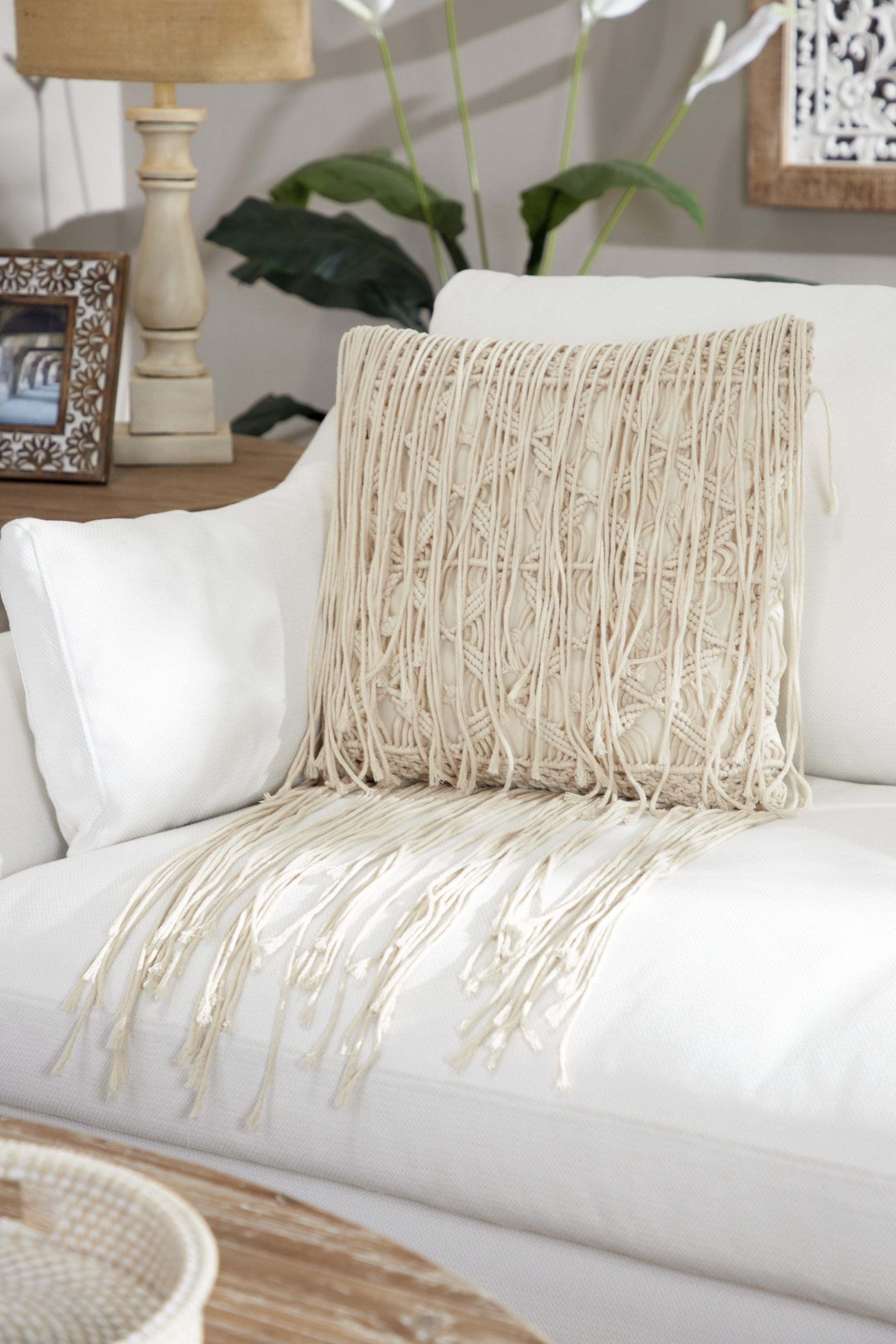 Cole & Grey Cotton Throw Pillow & Reviews | Wayfair