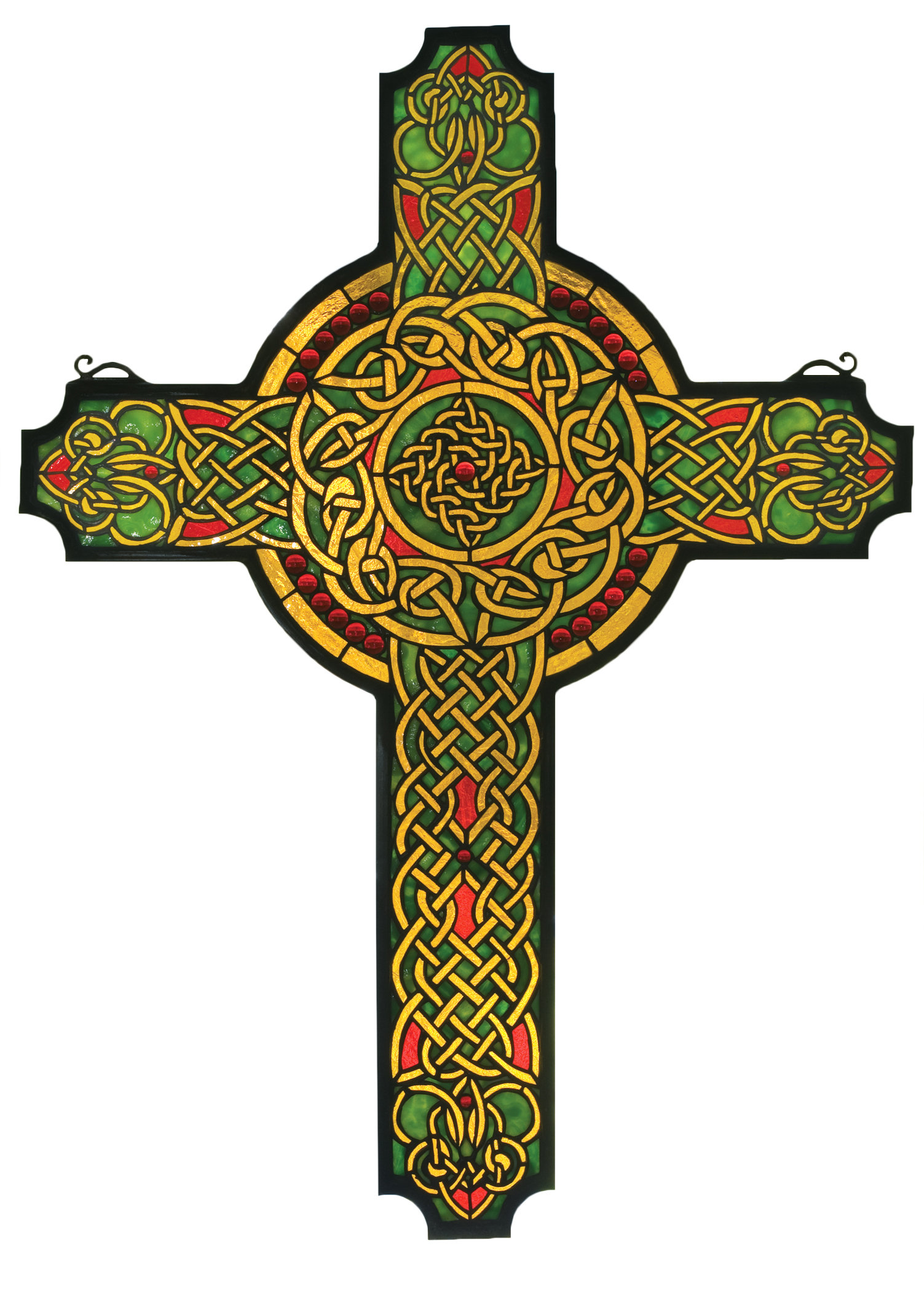 Meyda Lighting Jeweled Celtic Cross Stained Glass Window - Wayfair Canada