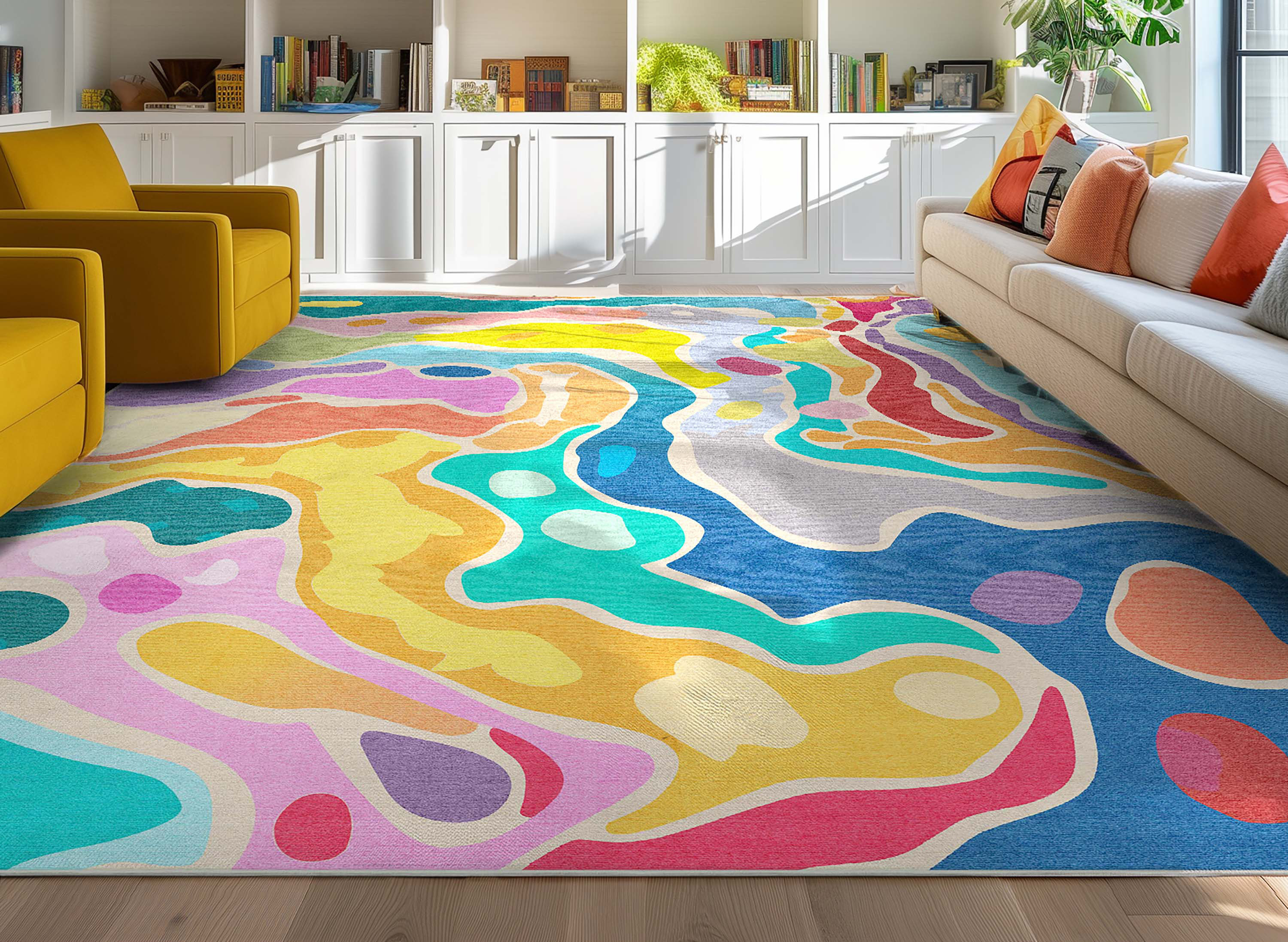 Well Woven Crayola Modern Whimsy Waves Area Rug & Reviews | Wayfair