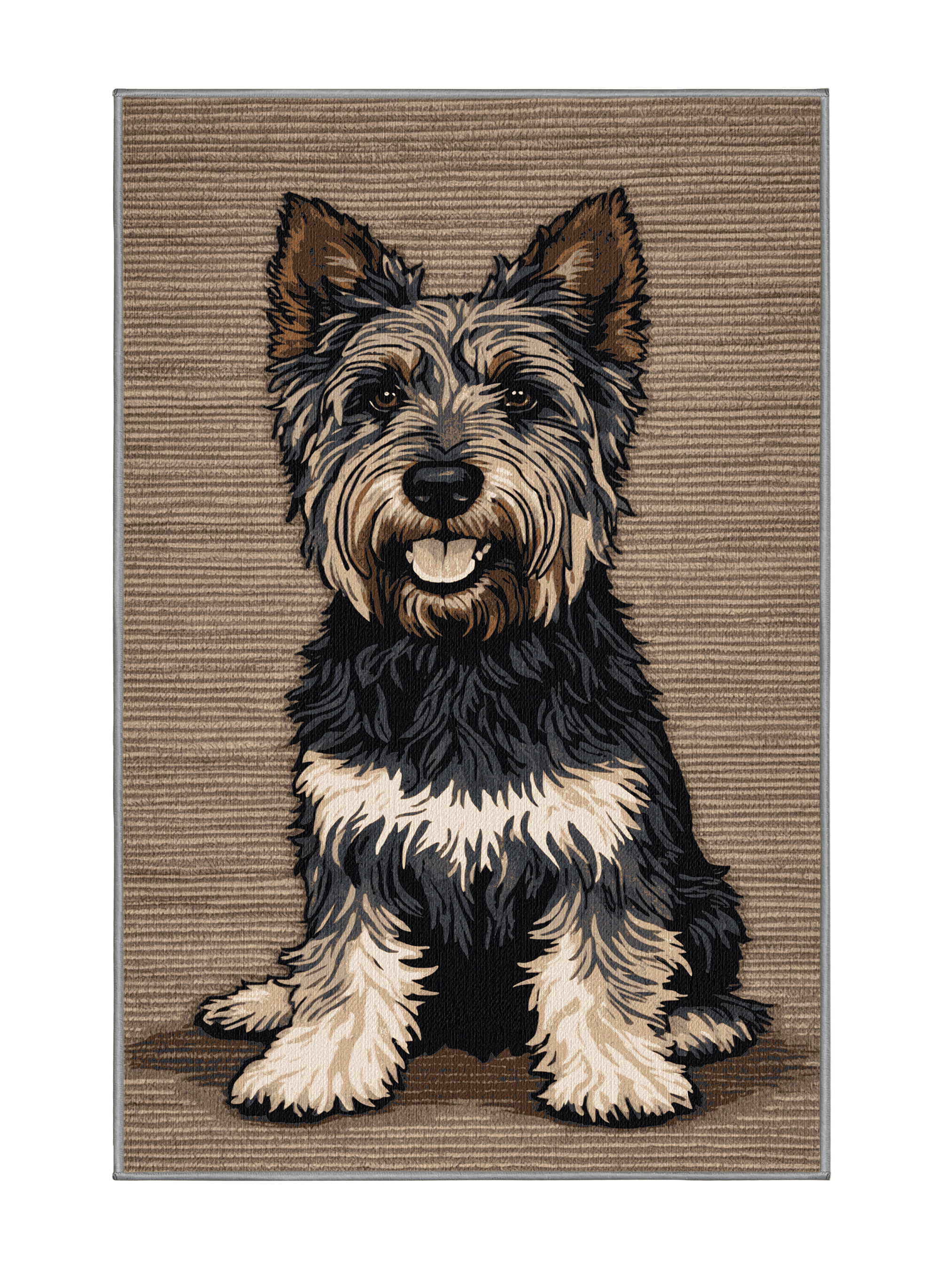 One Allium Way® Washable Berger Picard Dogs Area Rug | Wayfair