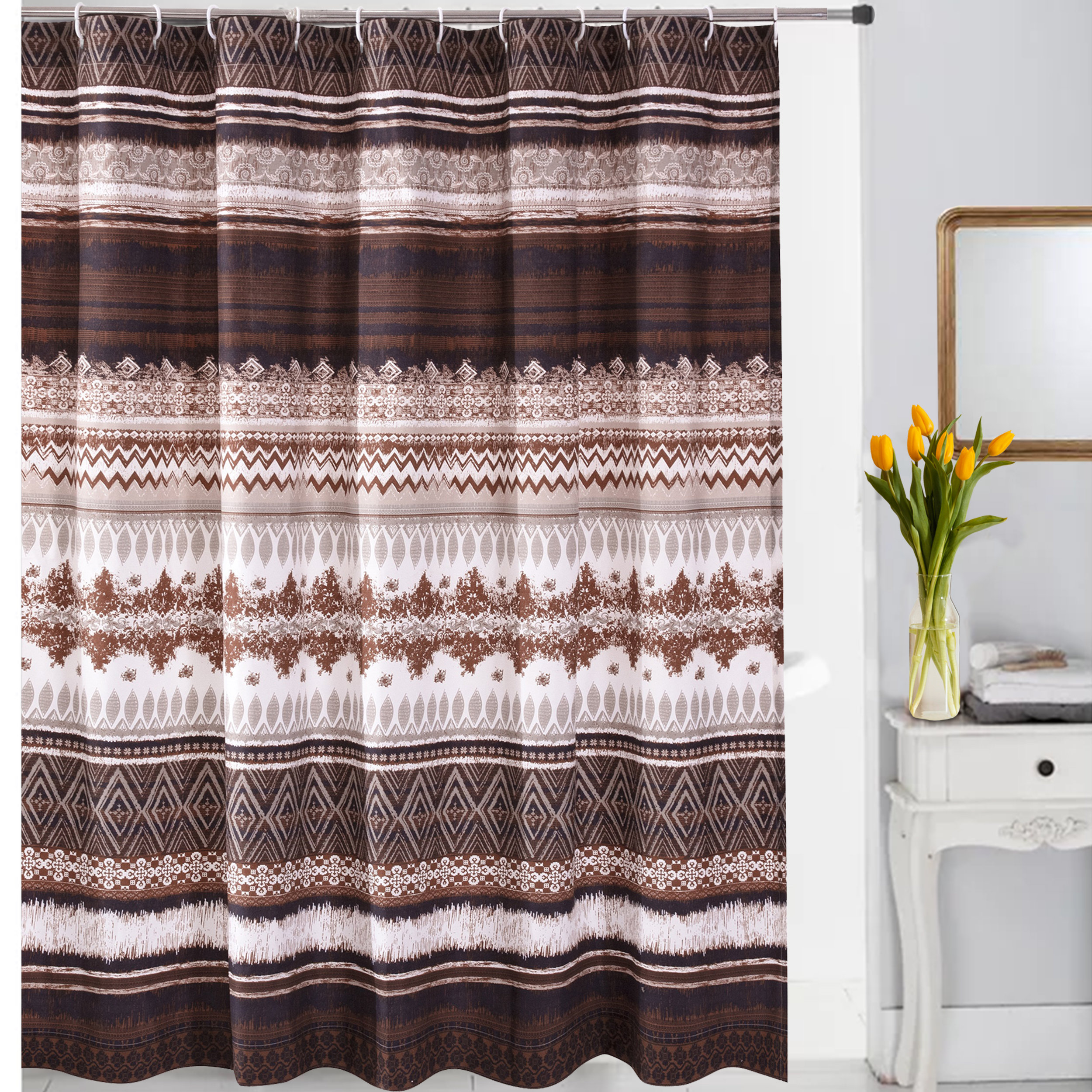 East Urban Home Jaydien Striped Single Shower Curtain | Wayfair