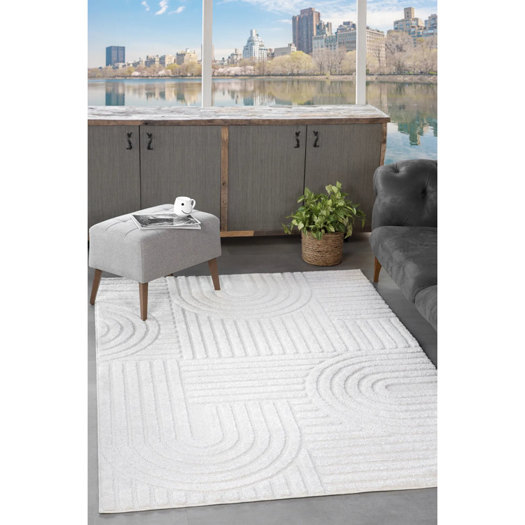 Ivy Bronx Jenell White Area Rug - Wayfair Canada