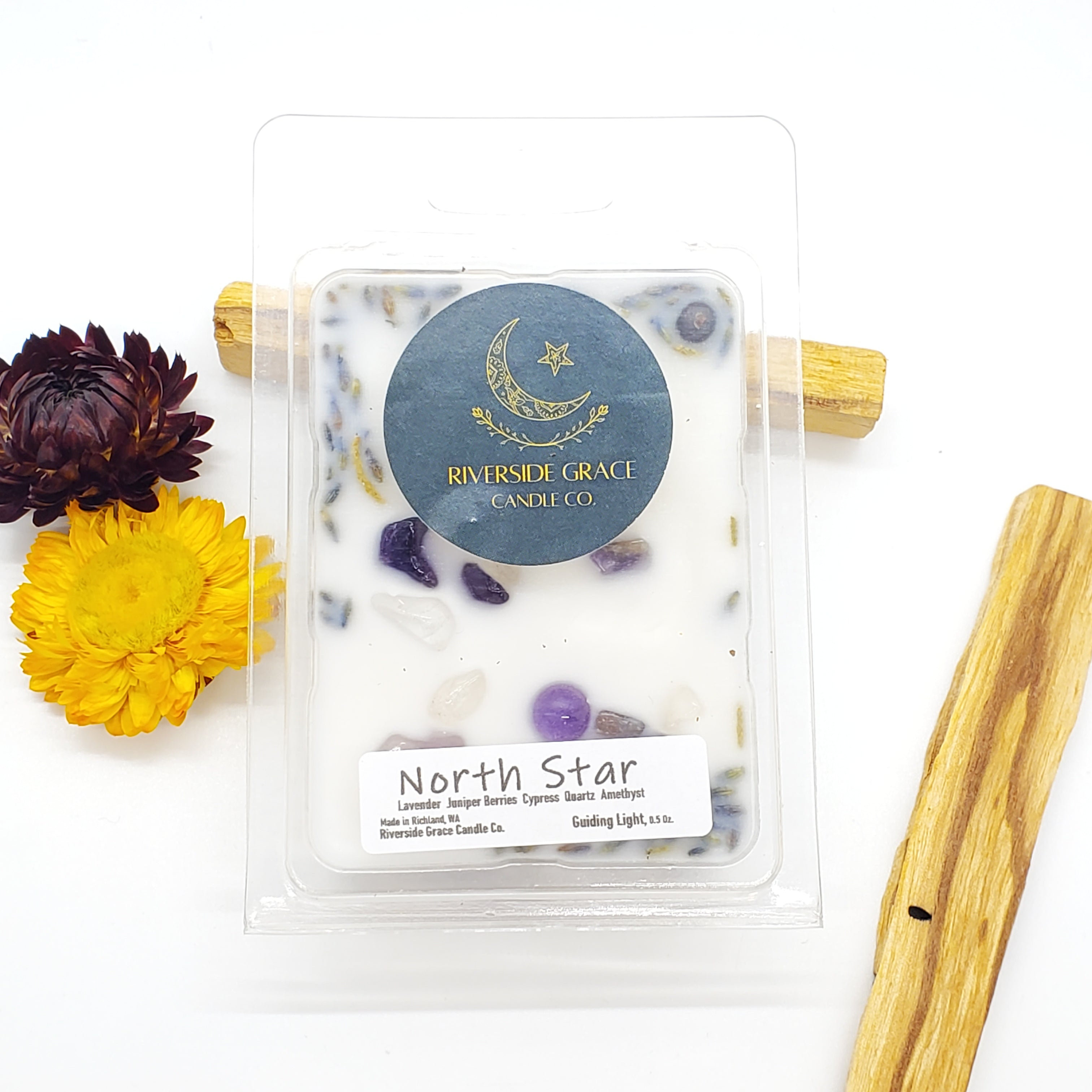 Riverside Grace Candle Co. Guiding Light - North Star Crystal Wax Melt ...