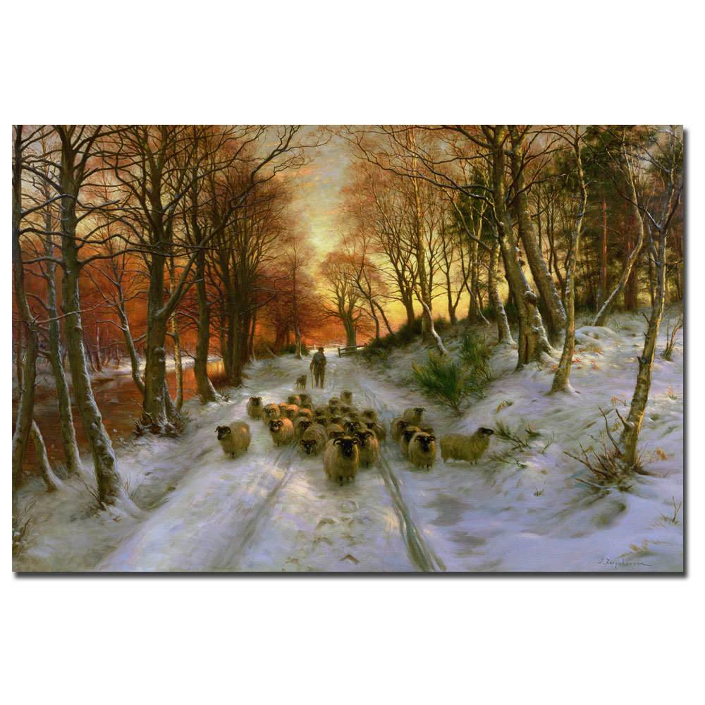 Trademark Fine Art "Glowing Tints of Evening Hours" by Joseph ...