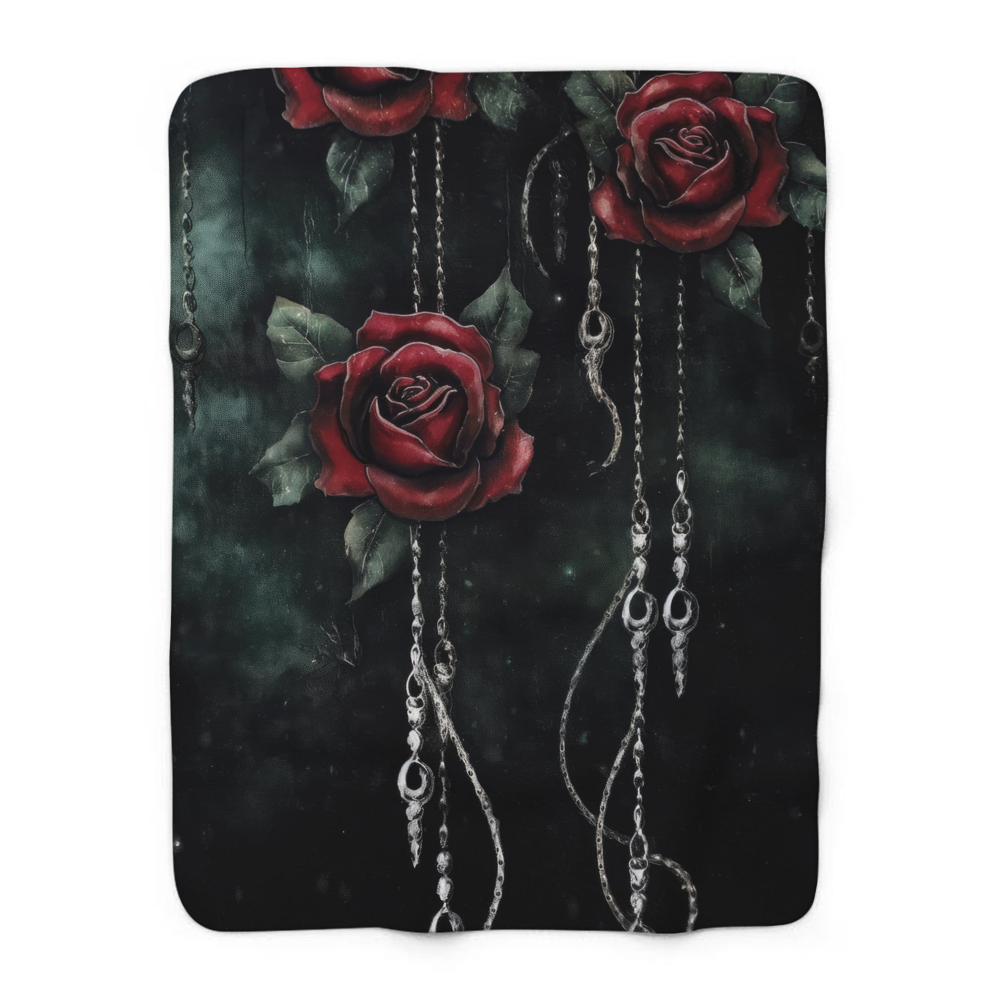 MentionedYou Onyx Blossom Entwined - 1 Piece Premium Sherpa Blanket ...