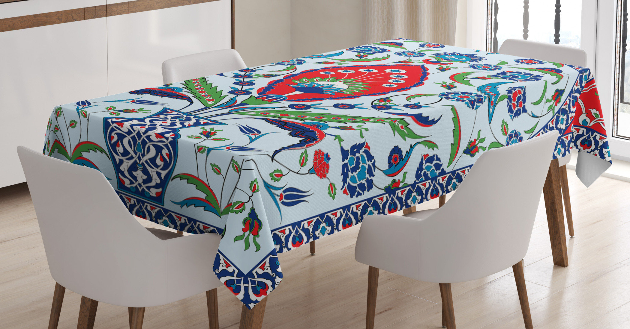 East Urban Home Turkish Pattern Tablecloth | Wayfair