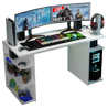 Wade Logan® Gaiana Large Modern Gaming Computer Desk 53 Inch with 5 ...