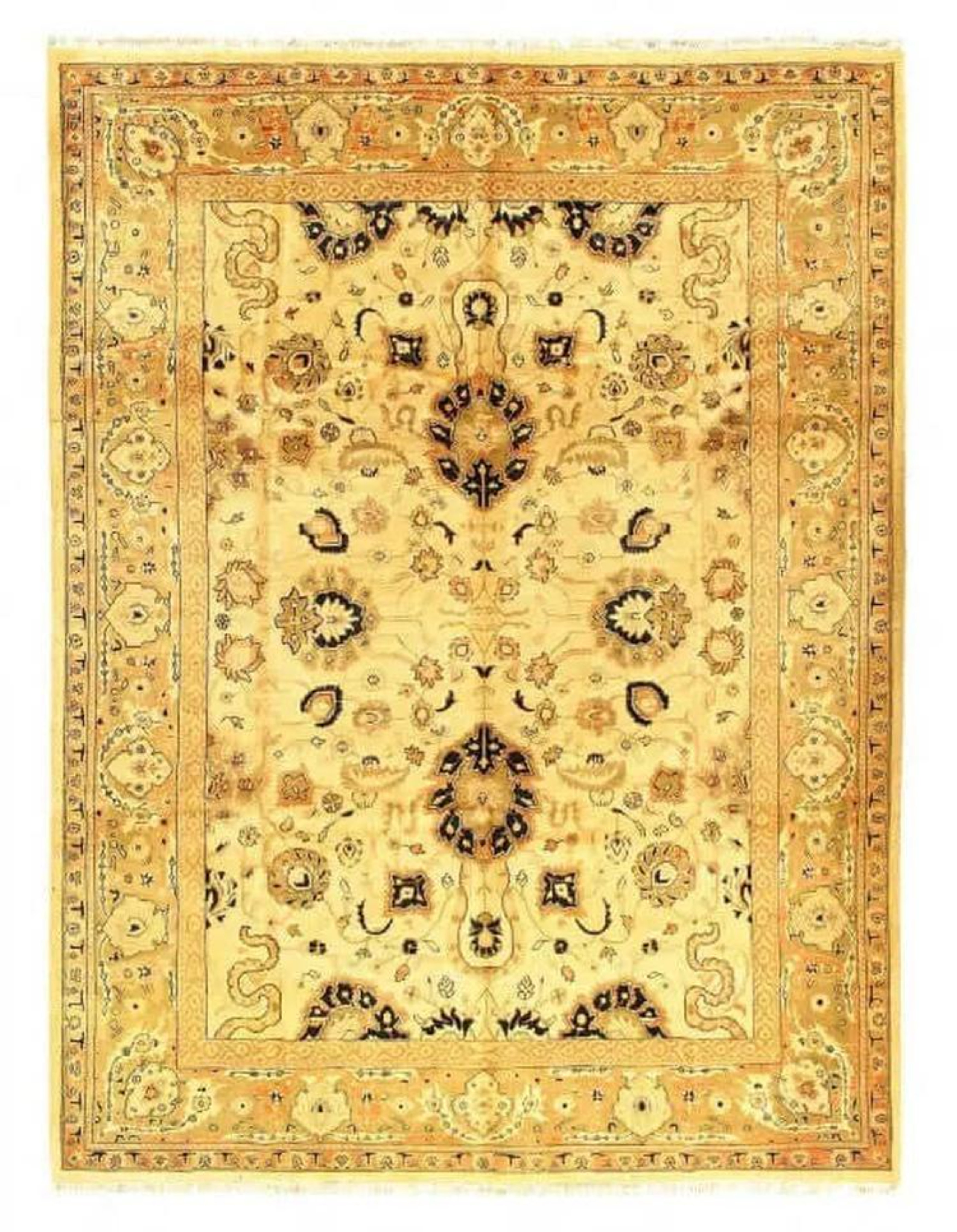 Isabelline Wernick Oriental Handmade Rectangle 9'1" x 14'2" Wool/Cotton ...