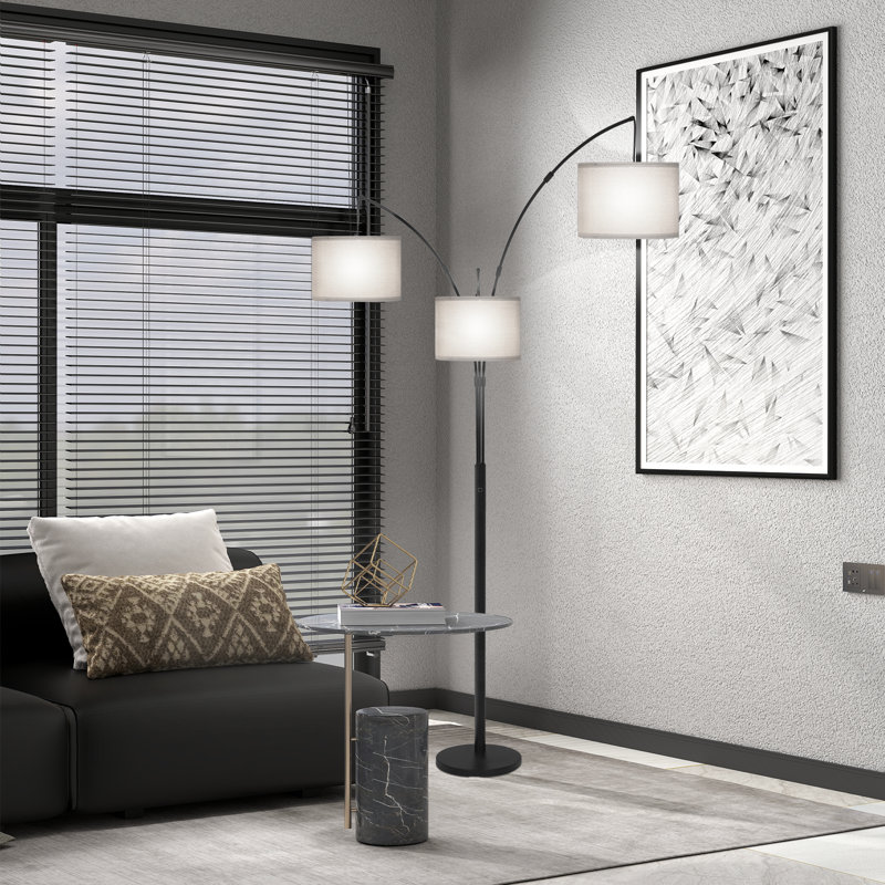 Lark Manor Led Conkle With 3 Lights, Reading Standing Lamp With ...