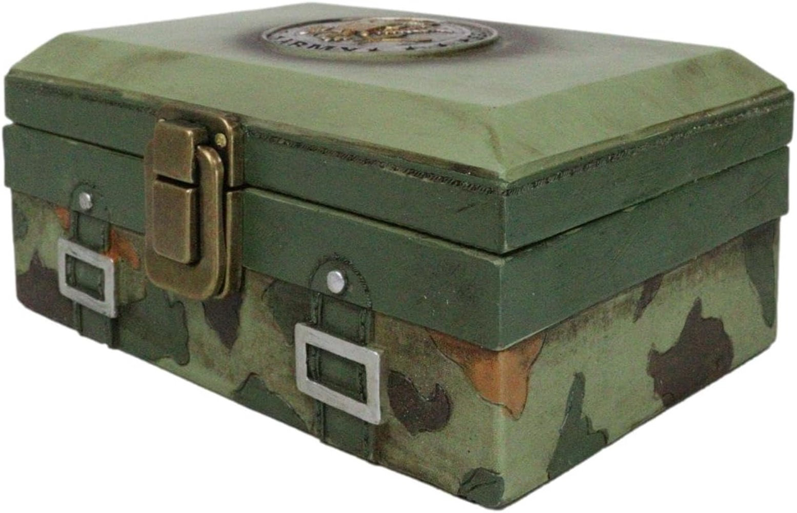 Winston Porter Green Military US Army Emblem Officer Briefcase Camo ...