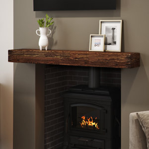 Loon Peak® Senda Solid Acacia Wood Mantel & Reviews | Wayfair