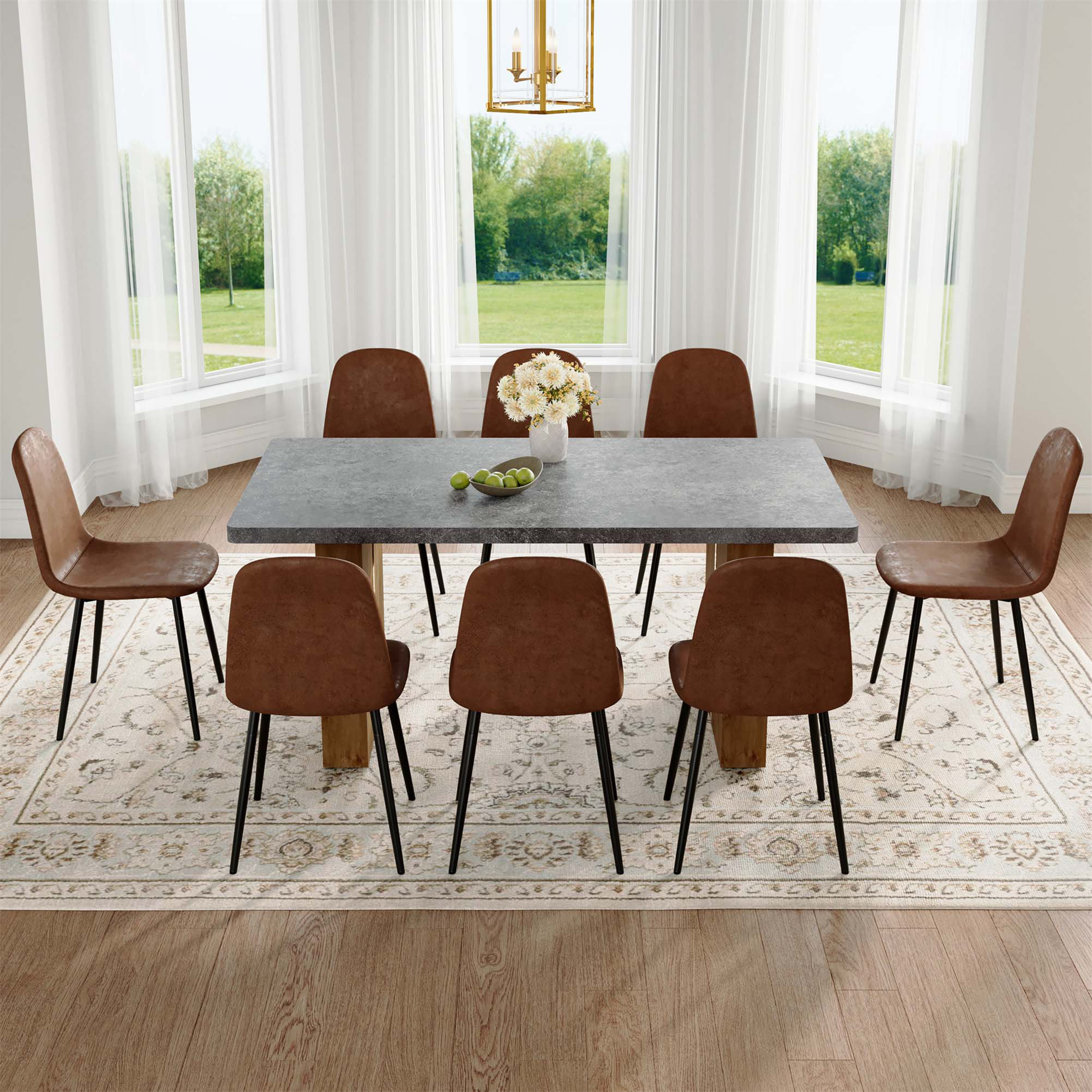 Corrigan Studio® Table And Chair Set.Cozy Modern MDF Dining Set - 67 ...