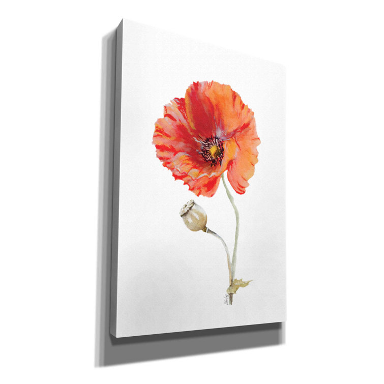 Winston Porter Poppy III On Canvas by Mela Fay Painting | Wayfair