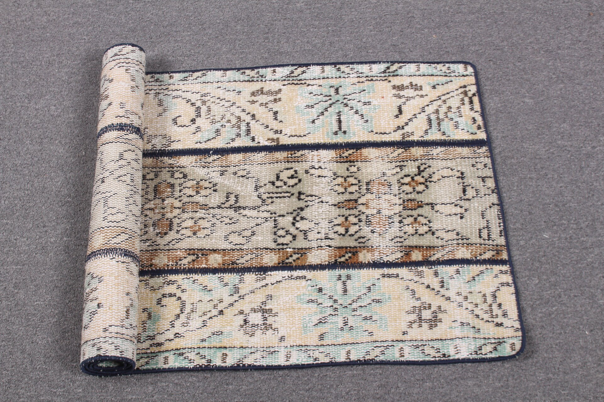 Bungalow Rose Antique Turkish Wool Rug with Patchwork Design for ...