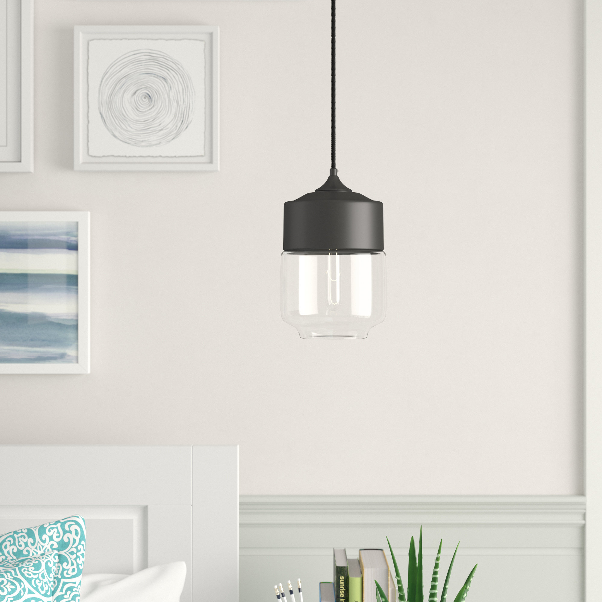 Viv + Rae™ Chamberland 1 - Light Single Schoolhouse Pendant & Reviews ...