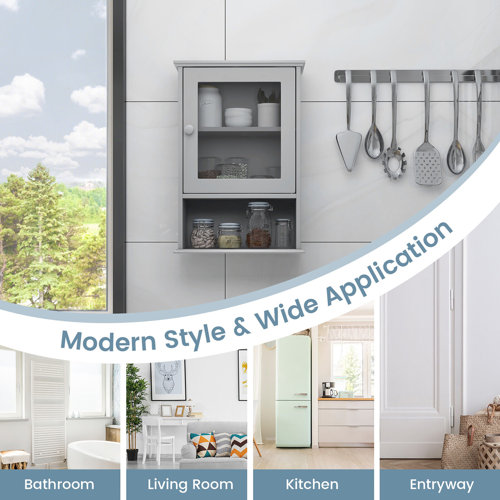 Lark Manor Amarrie Wall Bathroom Cabinet & Reviews | Wayfair