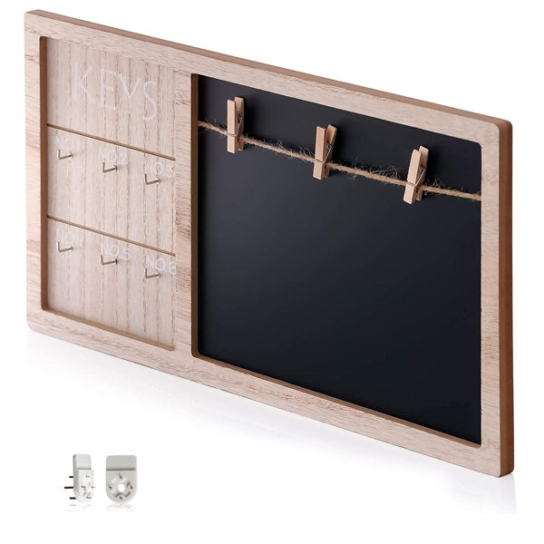 Gracie Oaks Photo Frame Keys Holder,Wall Mount Key Hooks Organizer ...