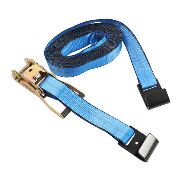 YINXIER Flatbed Truck Trailer Tie Down Ratchet Straps with Flat Hooks ...