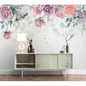 GK Wall Design Vintage Floral Colorful Nostalgic Peonies Removable ...