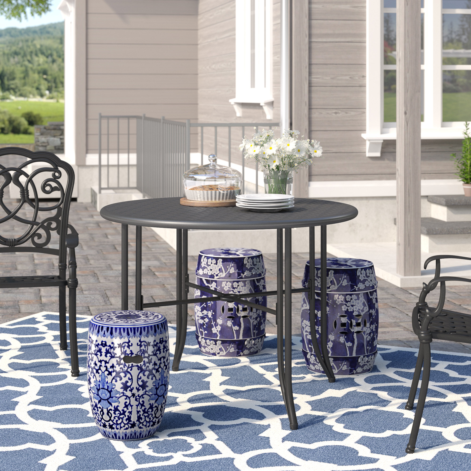 Darby Home Co Doric Metal Dining Table & Reviews | Wayfair