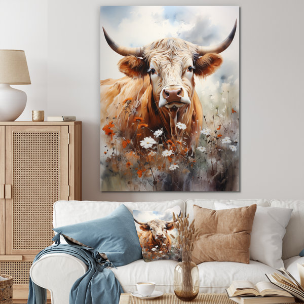 Union Rustic Keilany " Cow Petals Field IV " - Wayfair Canada