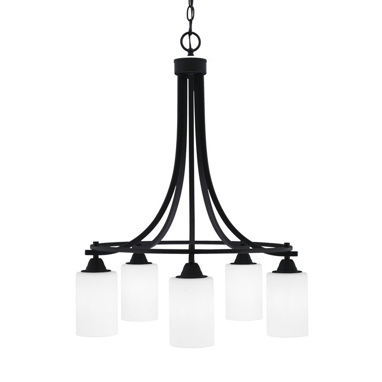 Toltec Lighting Paramount 5 - Light Dimmable Wagon Wheel Chandelier ...