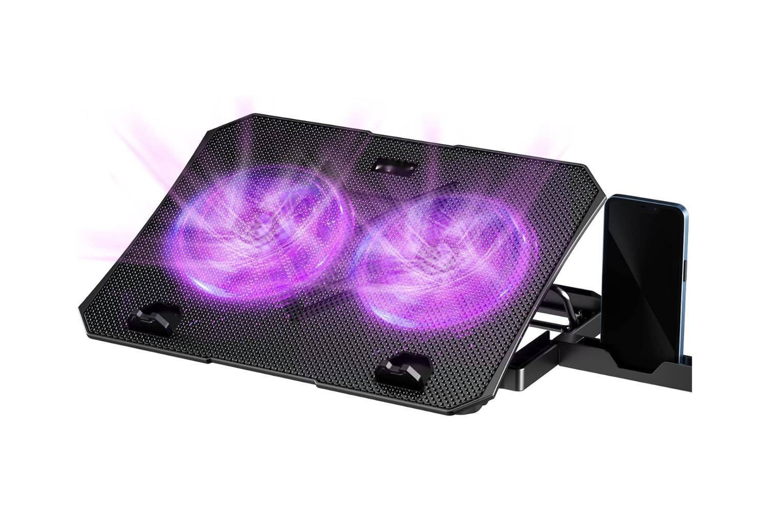 Inbox Zero Upgrade Laptop Cooling Pad, Keibn Laptop Cooler 2 Fans For ...