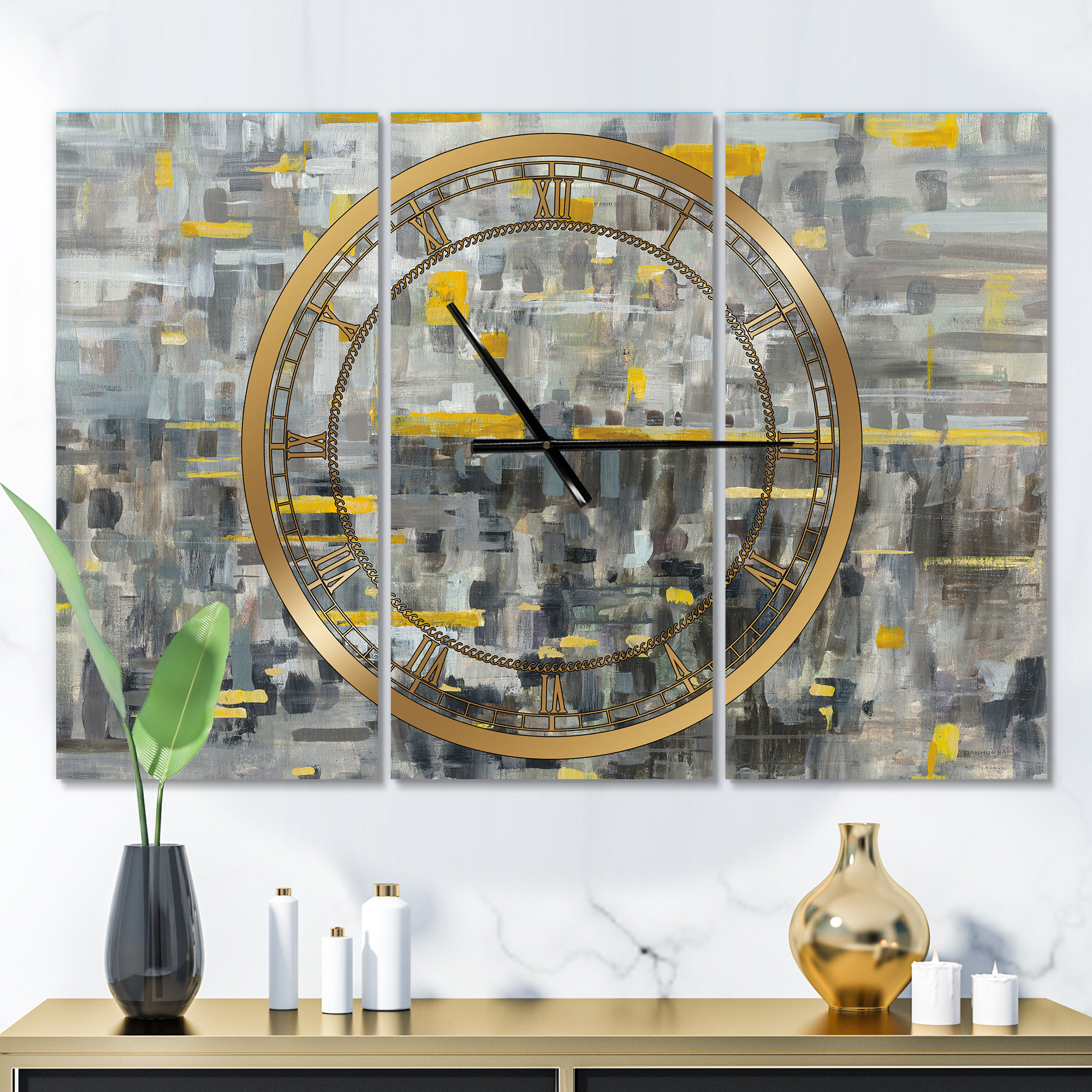 East Urban Home Oversized Reflection Wall Clock | Wayfair