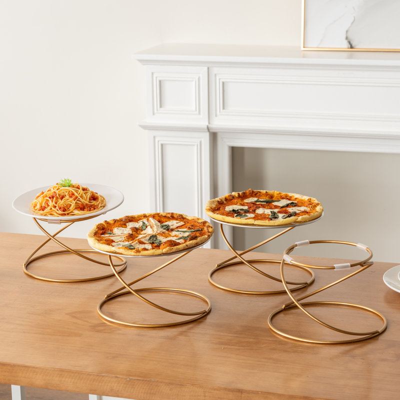 Mercer41 Lesly Pizza Pan Serving Platter Display Riser Stand | Wayfair