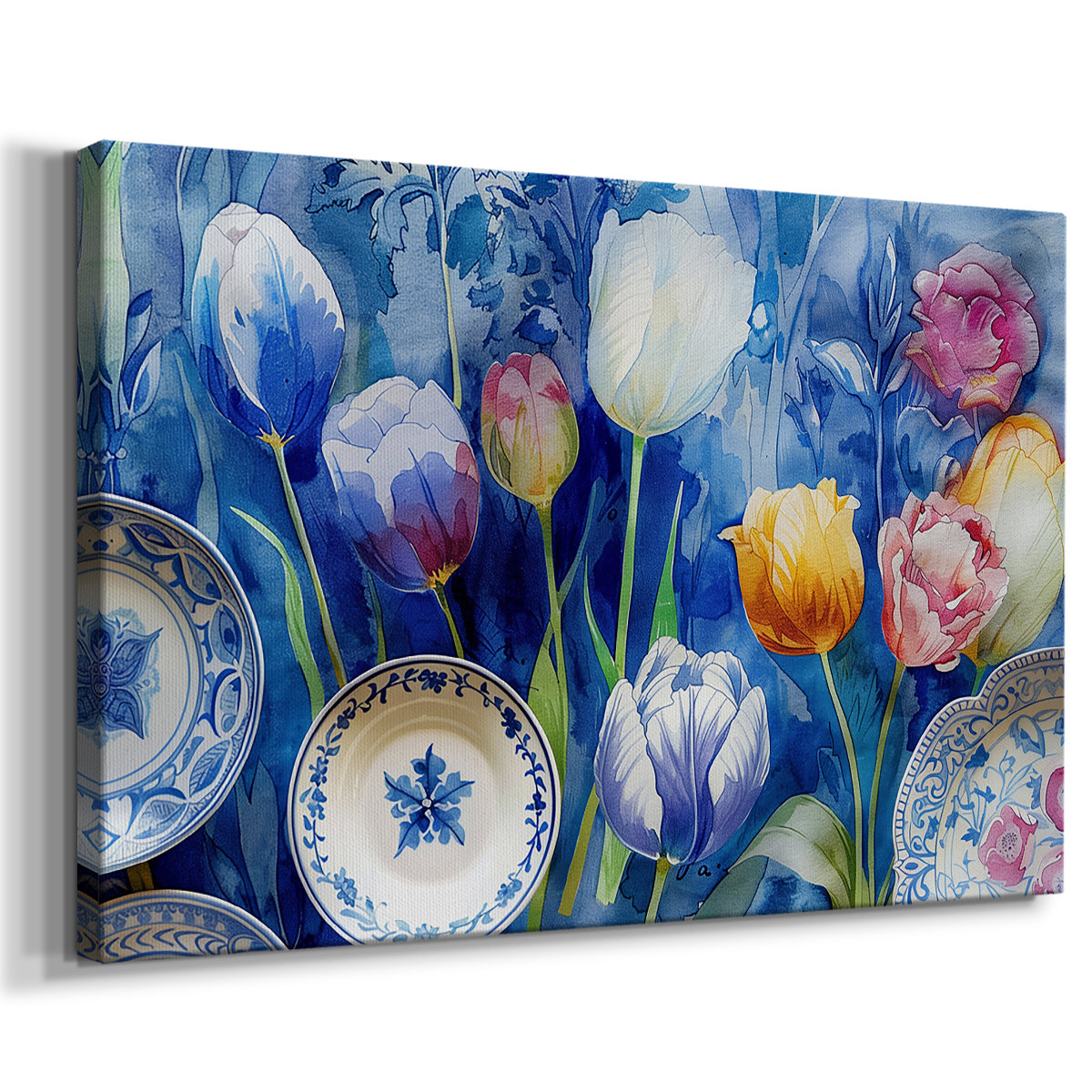 Winston Porter Floral Series-CVII -Gallery Wrapped Cavas | Wayfair