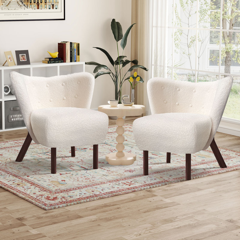 George Oliver Folden 31.5" Wide Modern Fancy Upholstered Tufted ...