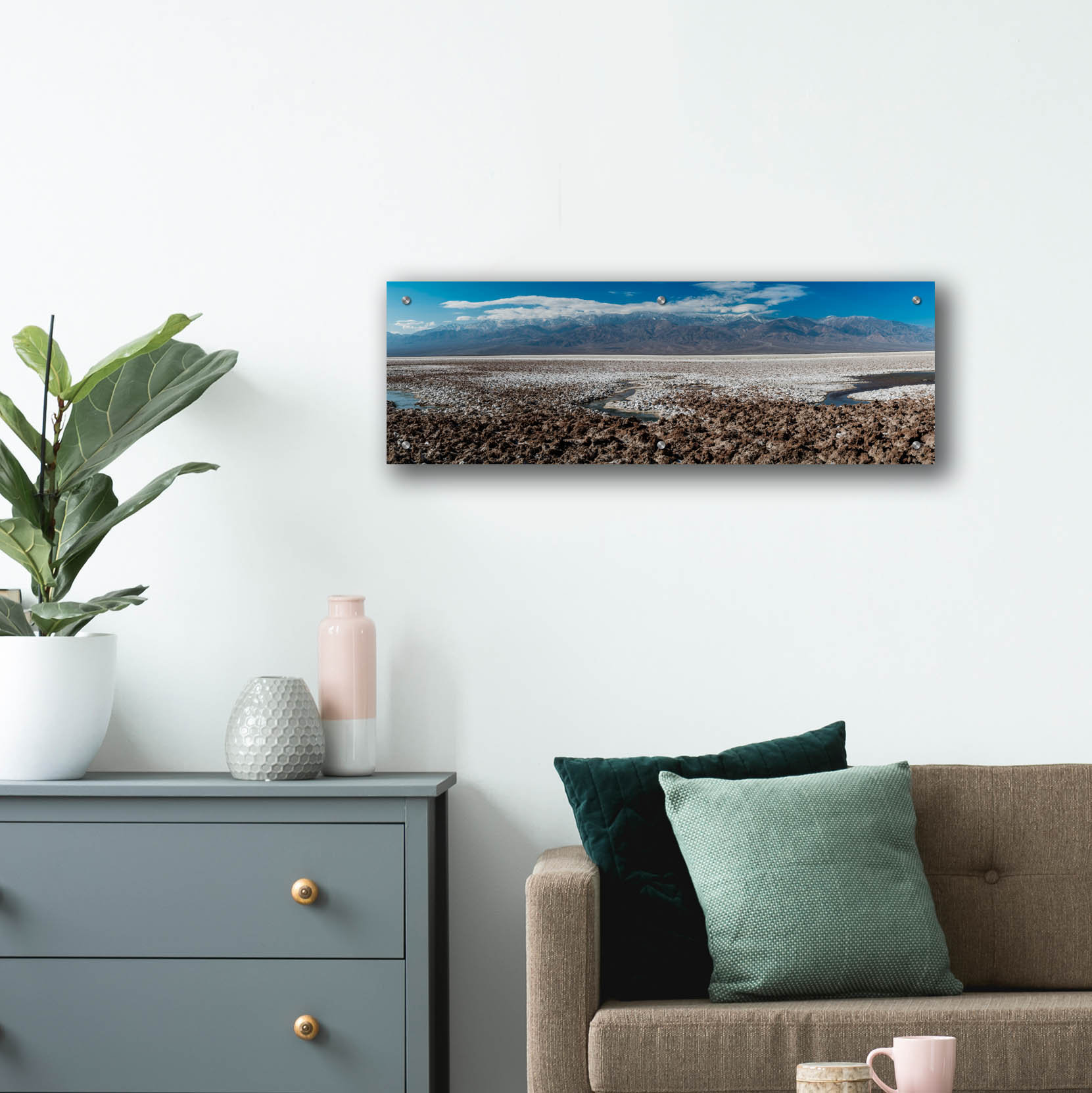 Ivy Bronx Death Valley - Badwater Basin Panorama 2' by Epic Portfolio Acrylic Glass Wall Art ...