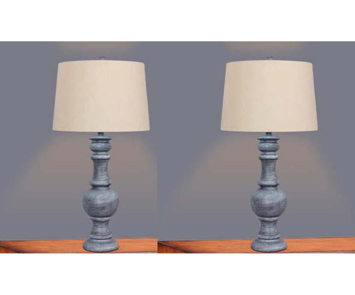 One Allium Way® Fick 31" Antique Gray Table Lamp Set & Reviews | Wayfair