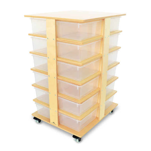 Whitney Brothers® 24 Compartment Cubby with Casters | Wayfair