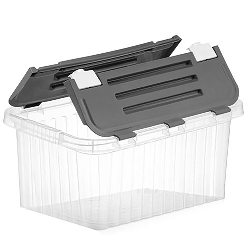 Rebrilliant 33 L Storage Container With Hinged Lid | Wayfair