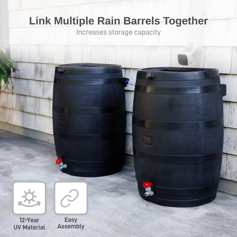 RTS Companies RTS Home Accents 50 Gallon Eco Rain Barrel & Reviews ...
