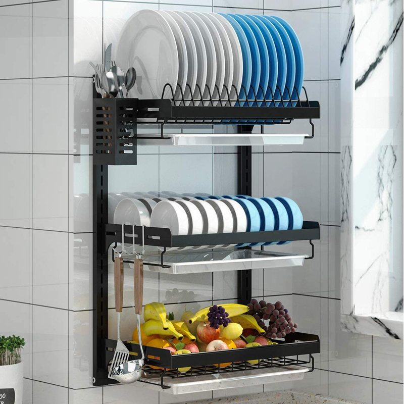 waveflower Stainless Steel Dish Rack & Reviews | Wayfair