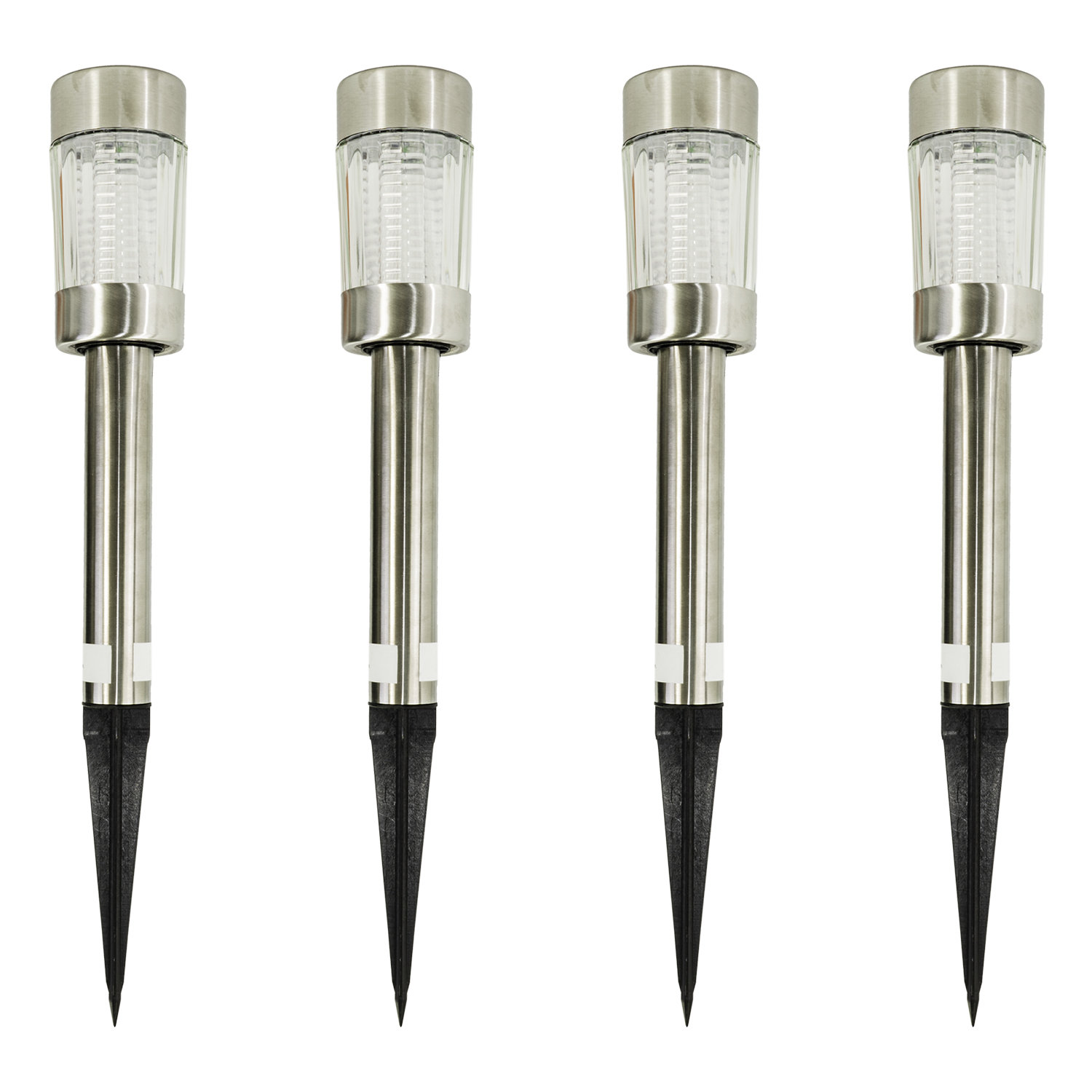 Crosslight Steel Low Voltage Solar Powered Integrated LED Metal Pathway ...