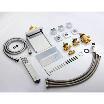 Juno Showers 2 Handle Wall Bath Shower Mixer | Wayfair