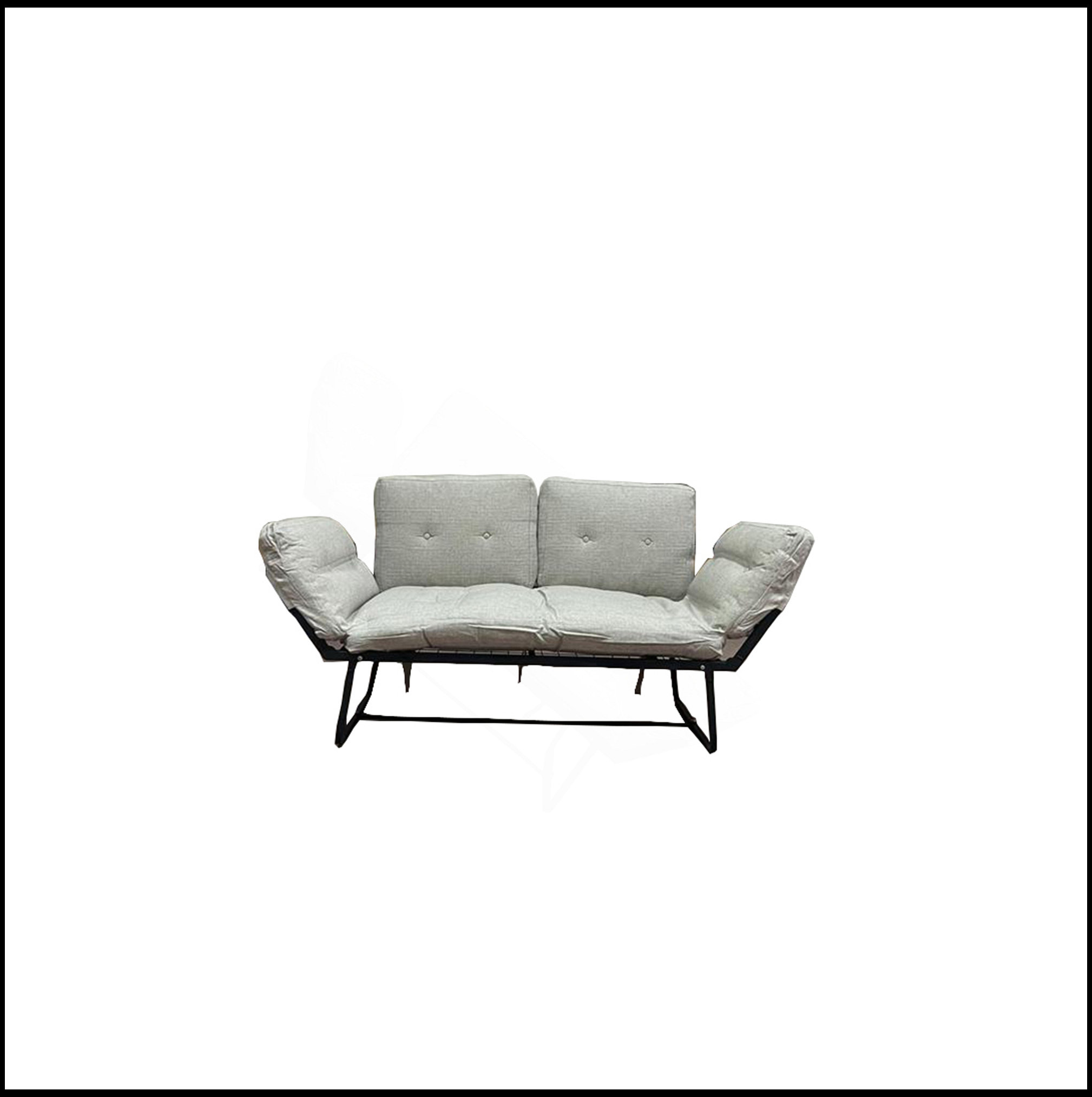 Ebern Designs Violette Metal Frame Futon Love Seat - Wayfair Canada