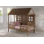 Donco Kids Twin Front Porch Low Loft in Rustic Driftwood & Reviews ...