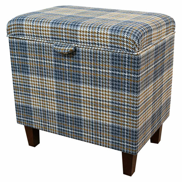 Beaumont 50cm Wide Rectangle Tartan Storage Ottoman | Wayfair.co.uk