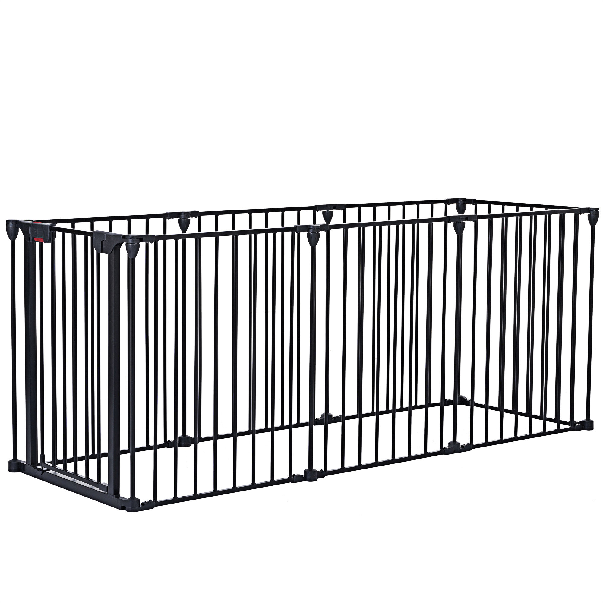 HANGZHOURUNXIN 200" Adjustable Safety Gate 8 Panels Play Yard Metal ...