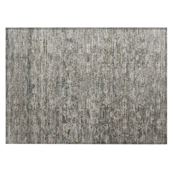 Orren Ellis Machine Washable Indoor/Outdoor Hashlamoun ACN2324 Ikat Rug ...