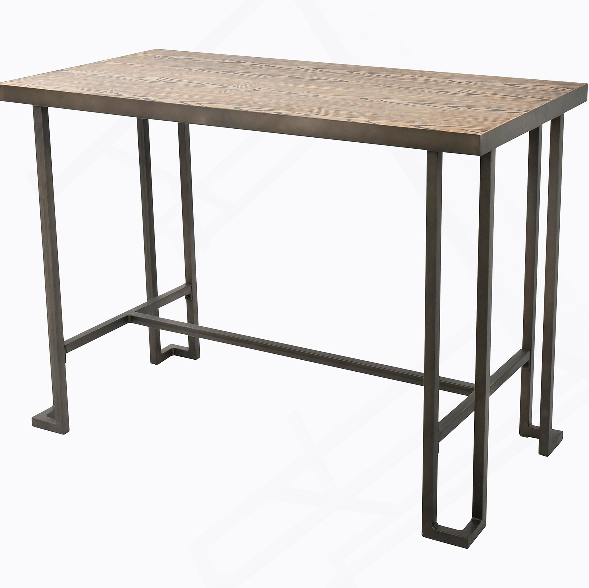 17 Stories Industrial Counter Table With Sturdy Metal Frame | Wayfair