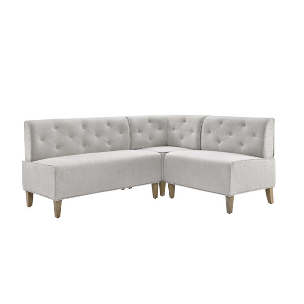 Lark Manor Ehrhart Tufted Back Upholstered Corner Bench & Reviews ...