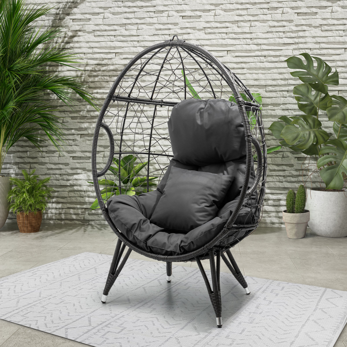 Red Barrel Studio® Porch Swing with Stand & Reviews | Wayfair